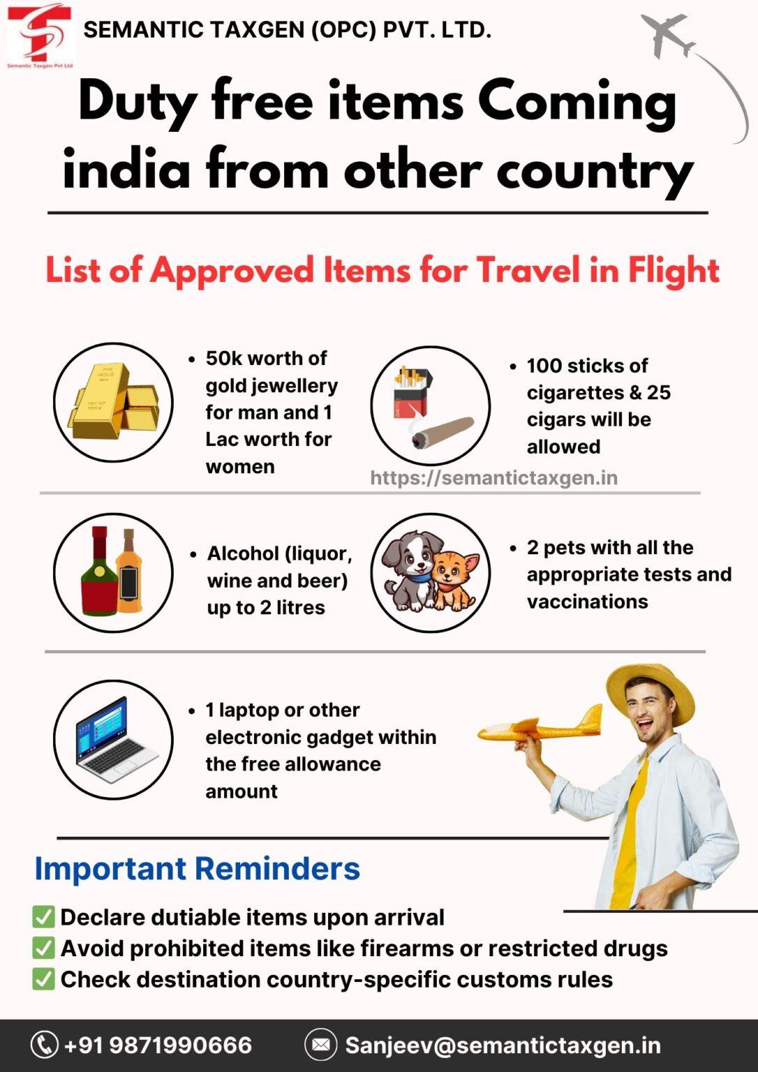 Comprehensive Guide To Duty-Free Allowances And Entitlements For ...